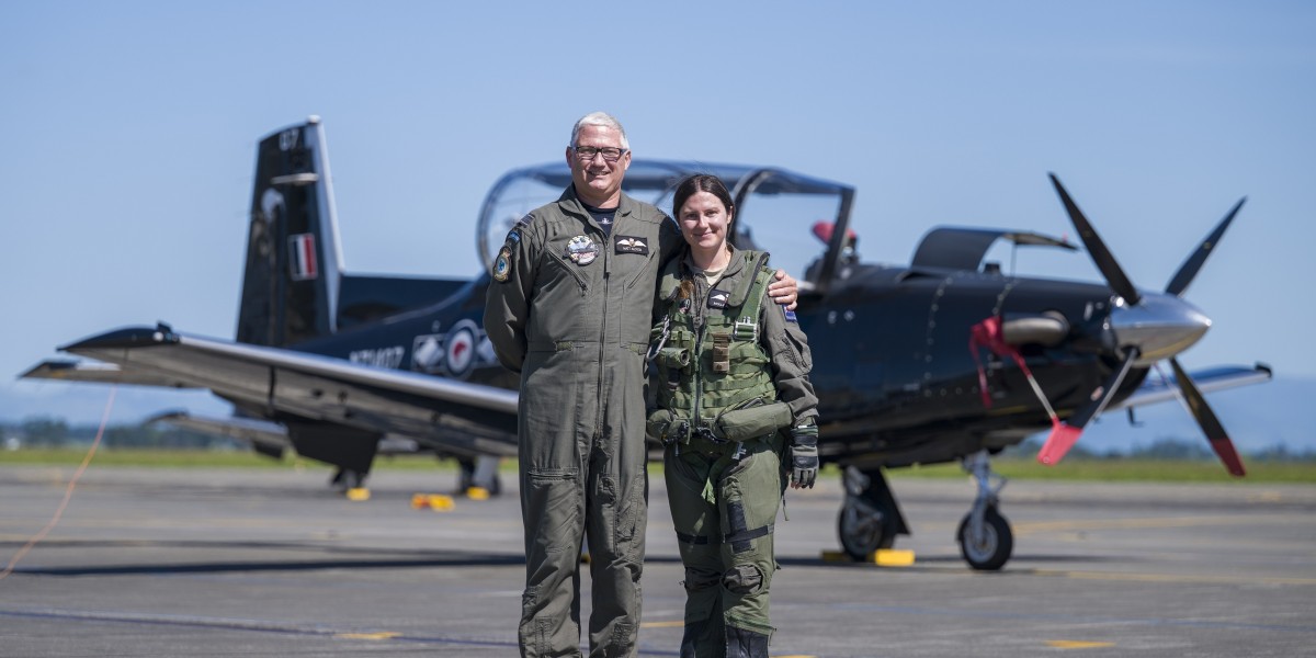 Father and daughter duo navigate pilot training - New Zealand Defence Force