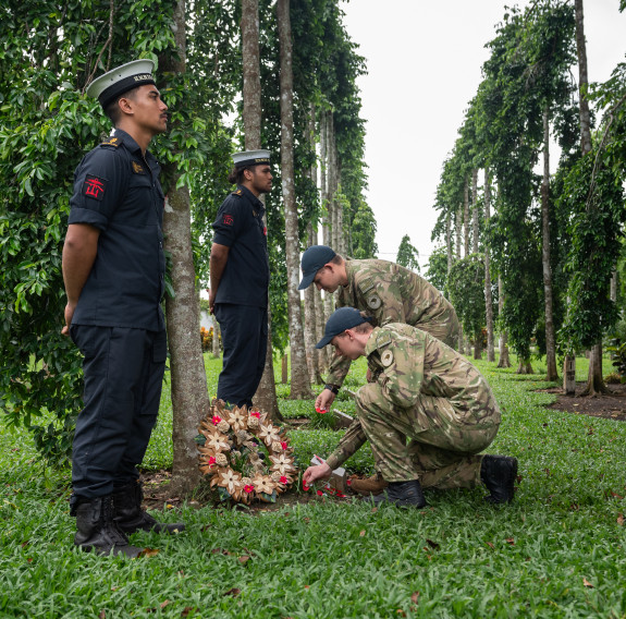 NZDF personnel commemorate sinking of HMNZS Moa in Solomon Islands ... NZDF personnel commemorate sinking of HMNZS Moa in Solomon Islands ...